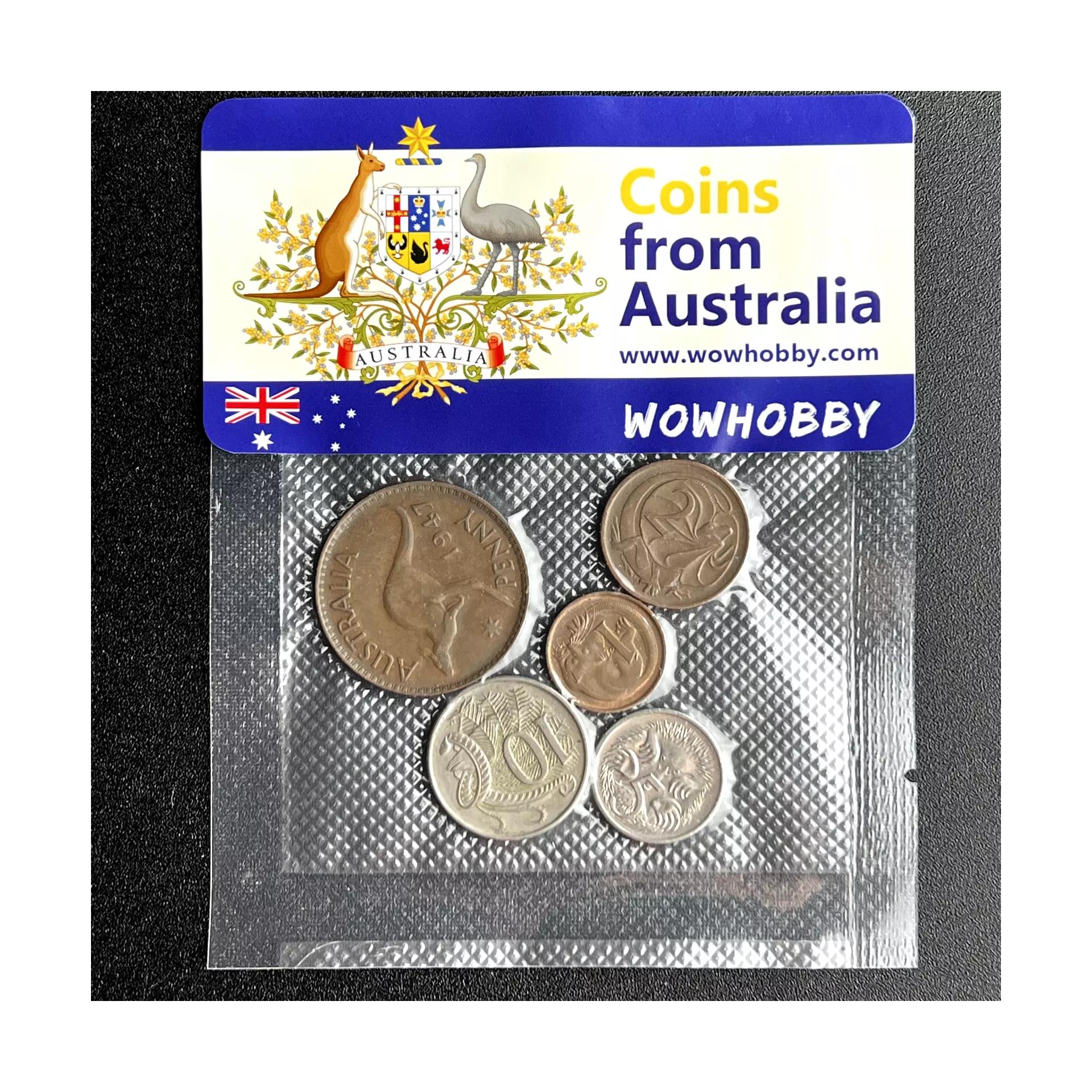 Australia 5 Random Coins – WowHobby