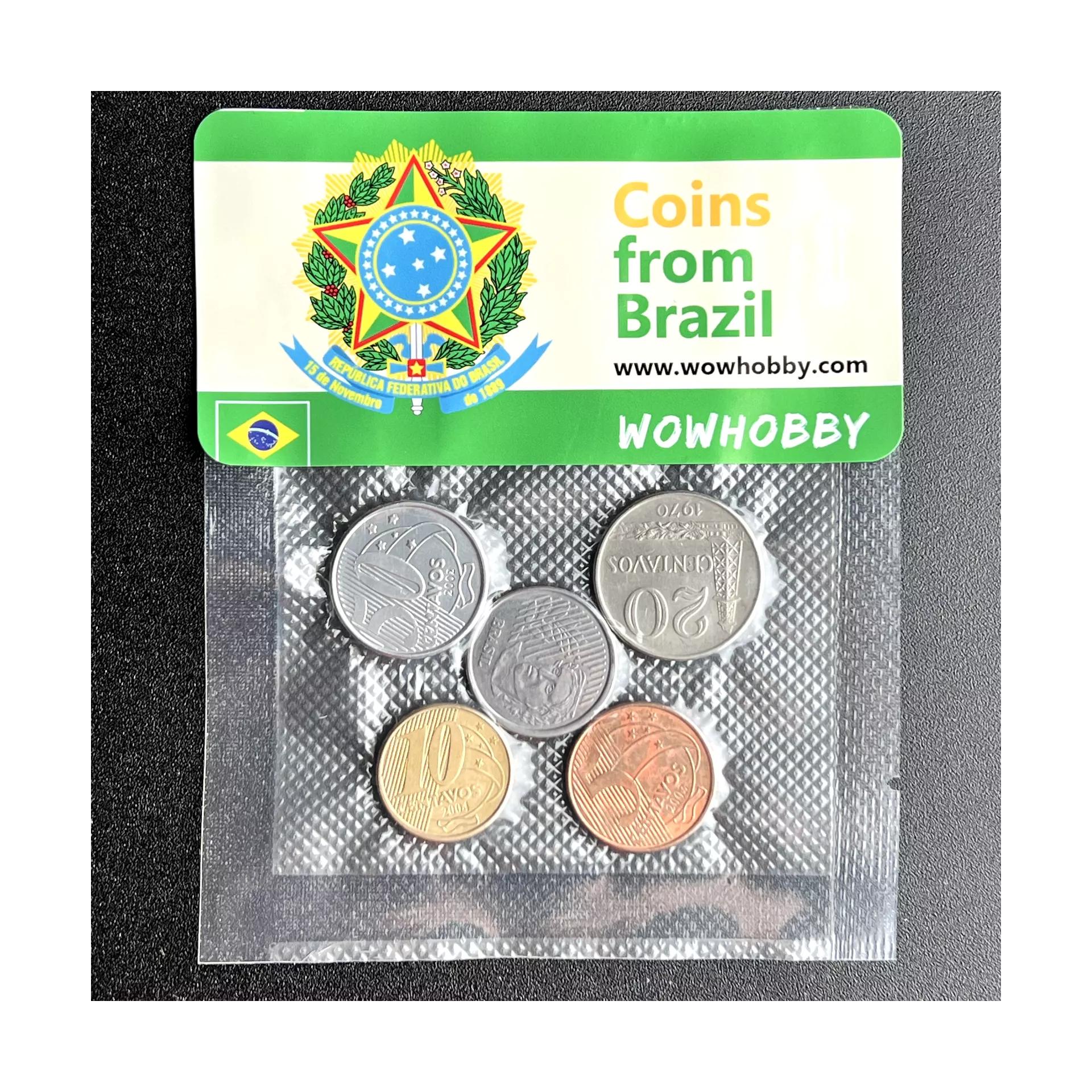 Brazil 5 Random Coins – WowHobby