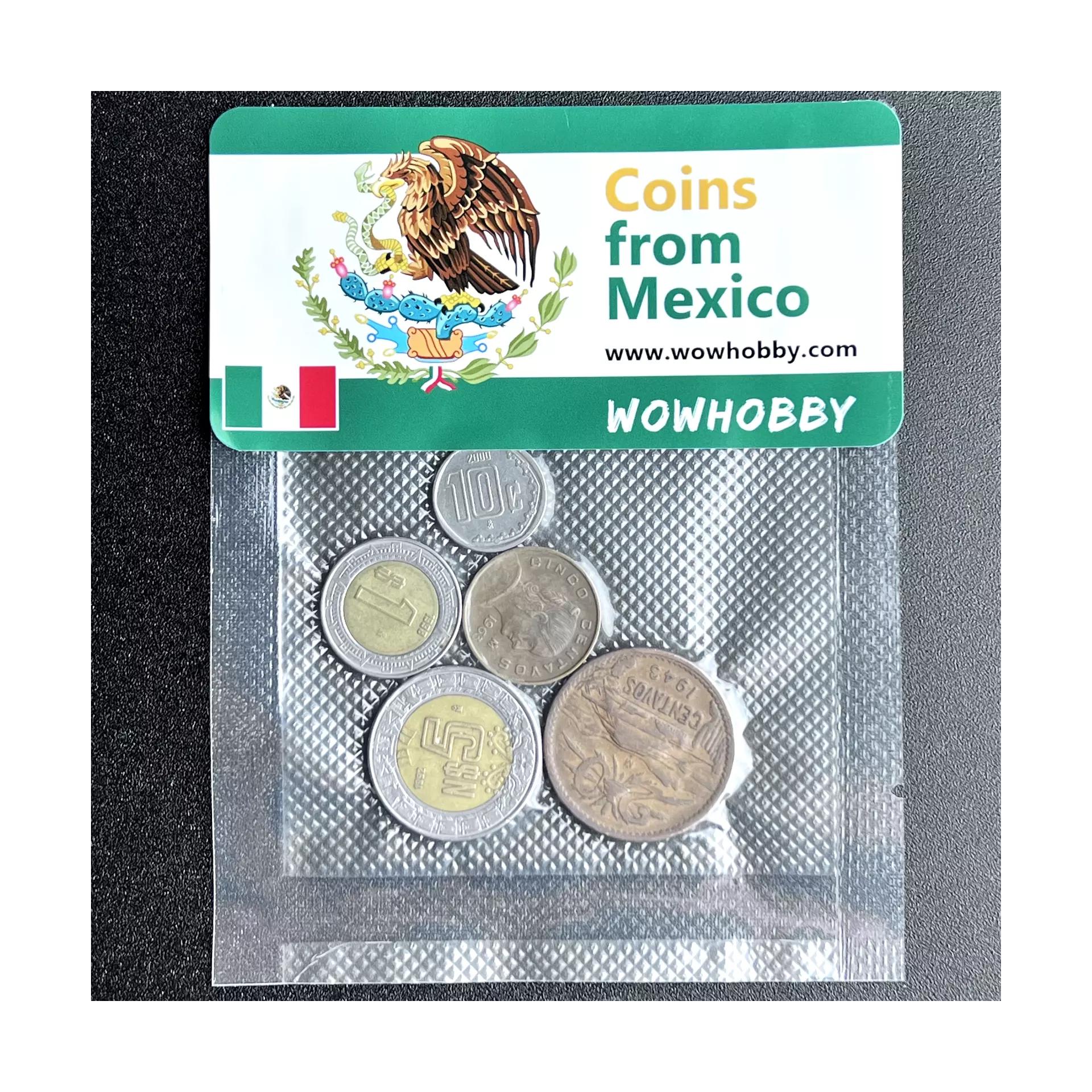 Mexico 5 Random Coins – WowHobby