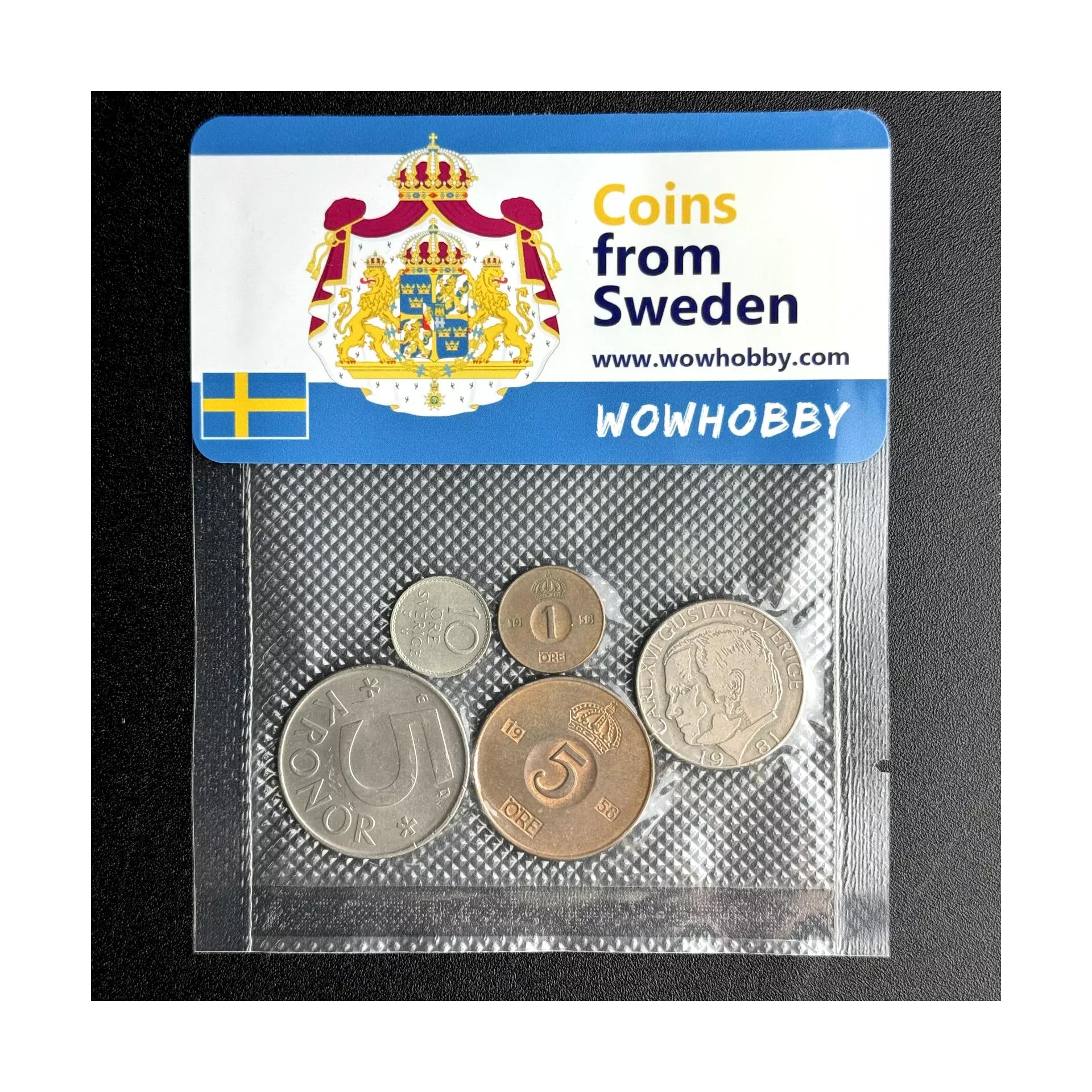 Sweden 5 Random Coins – WowHobby