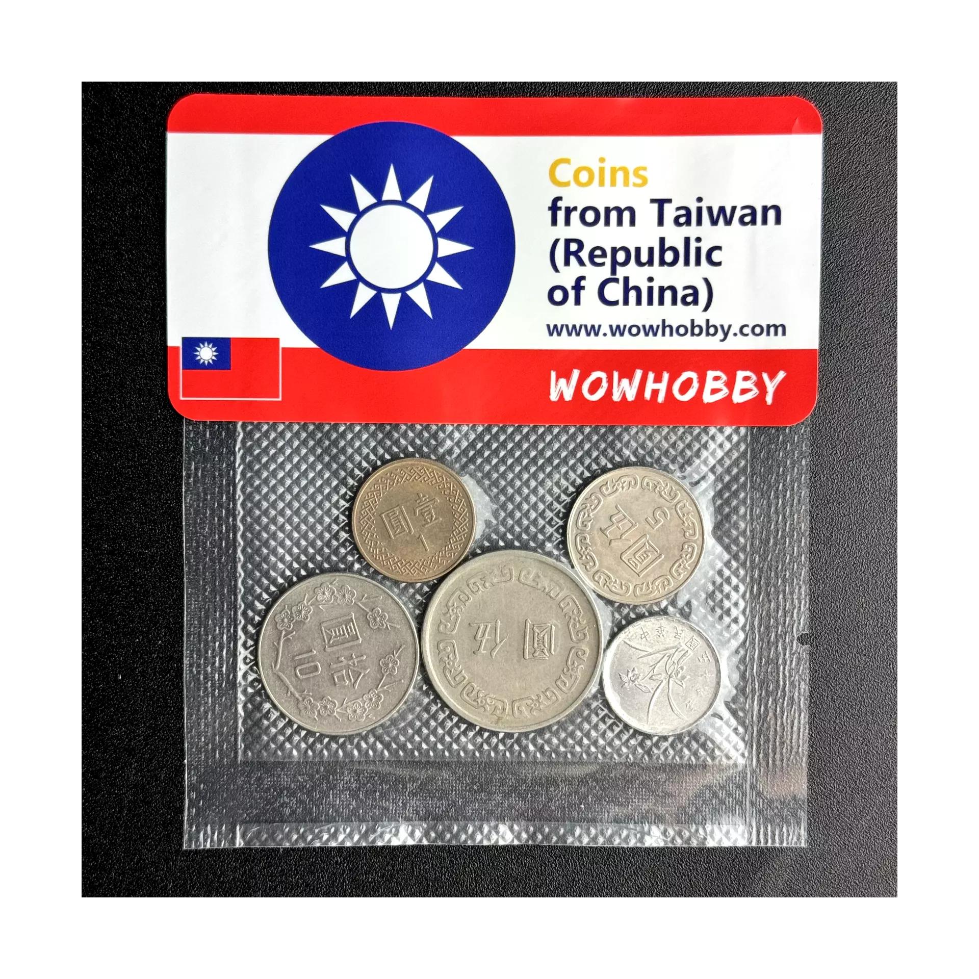 Taiwan (Republic of China) 5 Random Coins – WowHobby