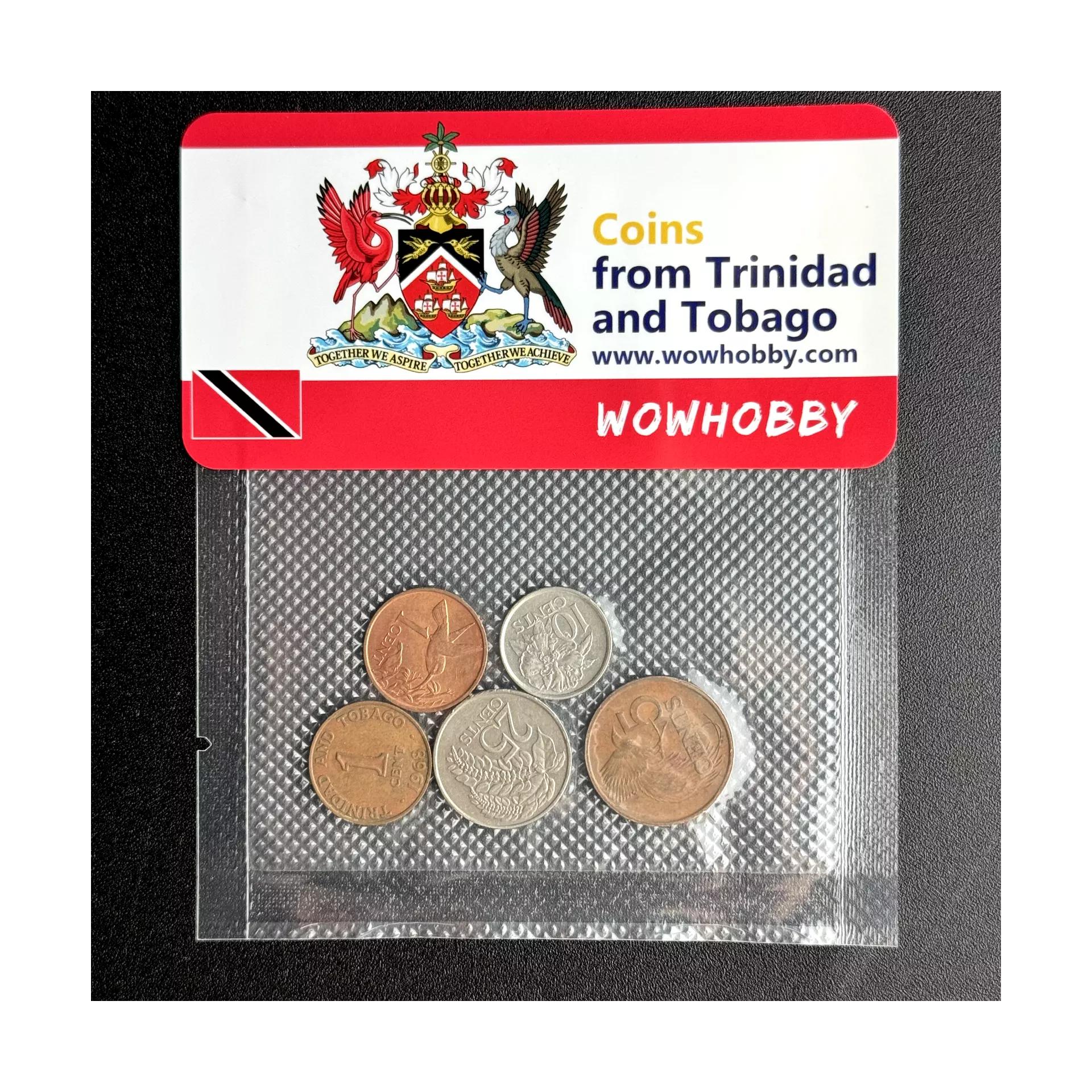 Trinidad and Tobago 5 Random Coins – WowHobby